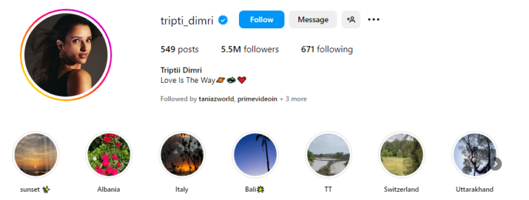 Tripti Dimri : Age, Height, Career, Movies, Net Worth